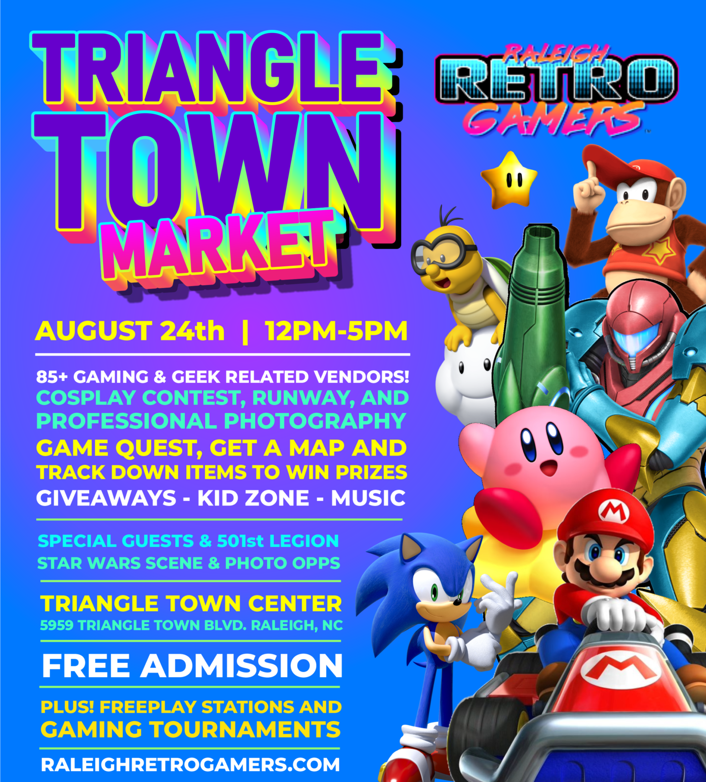 Triangle Town Market - Quest Edition - Saturday August 24th 2024 ...